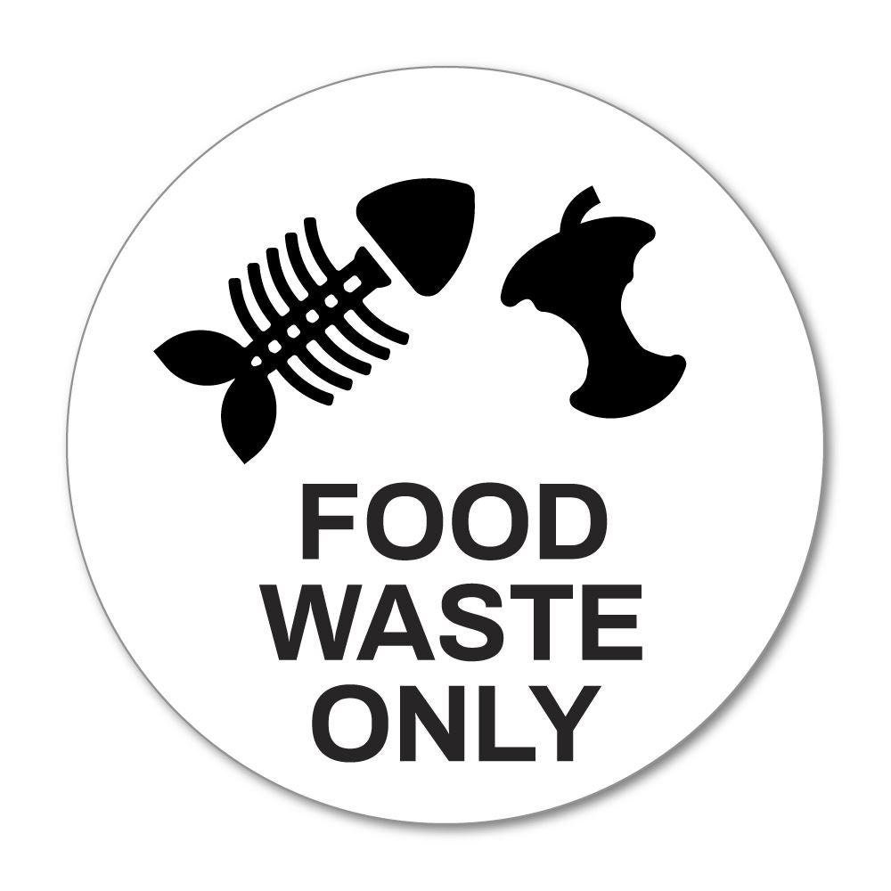 Food Waste Only Recycle Sticker Decal Window Sign Graphic Bin | Etsy