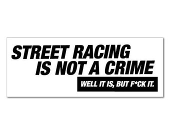 Street Racing Decal | Etsy