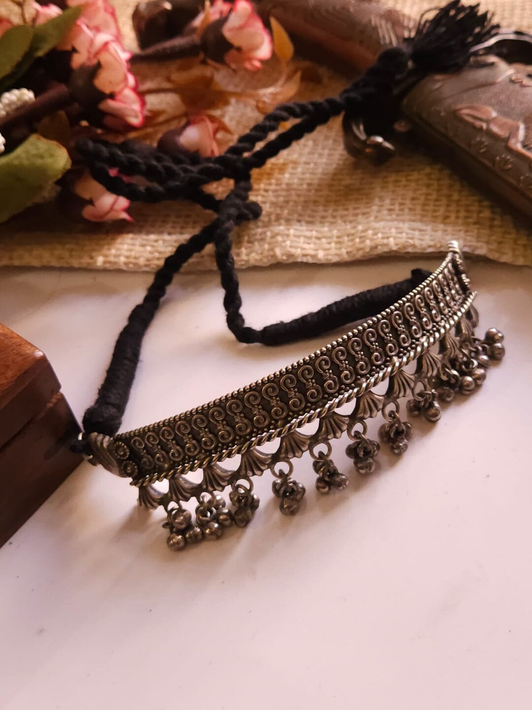 German Silver Hasli Free Shipping Oxidized Silver Beautiful Flower ...