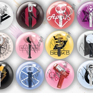 Kpop Button Pin Badge Lightstick Button - Etsy