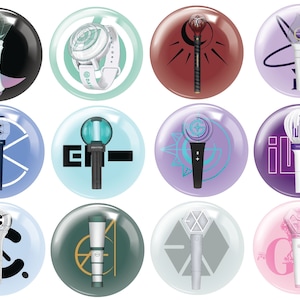 Kpop Button Pin Badge Lightstick Button - Etsy