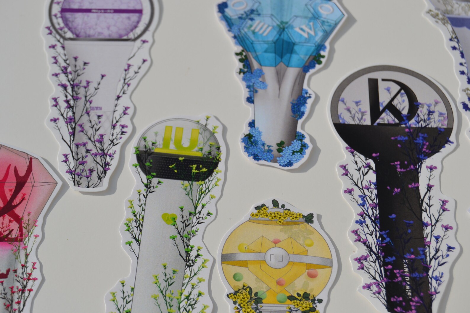 Solo Kpop Floral Lightstick - Sticker Edition - Etsy