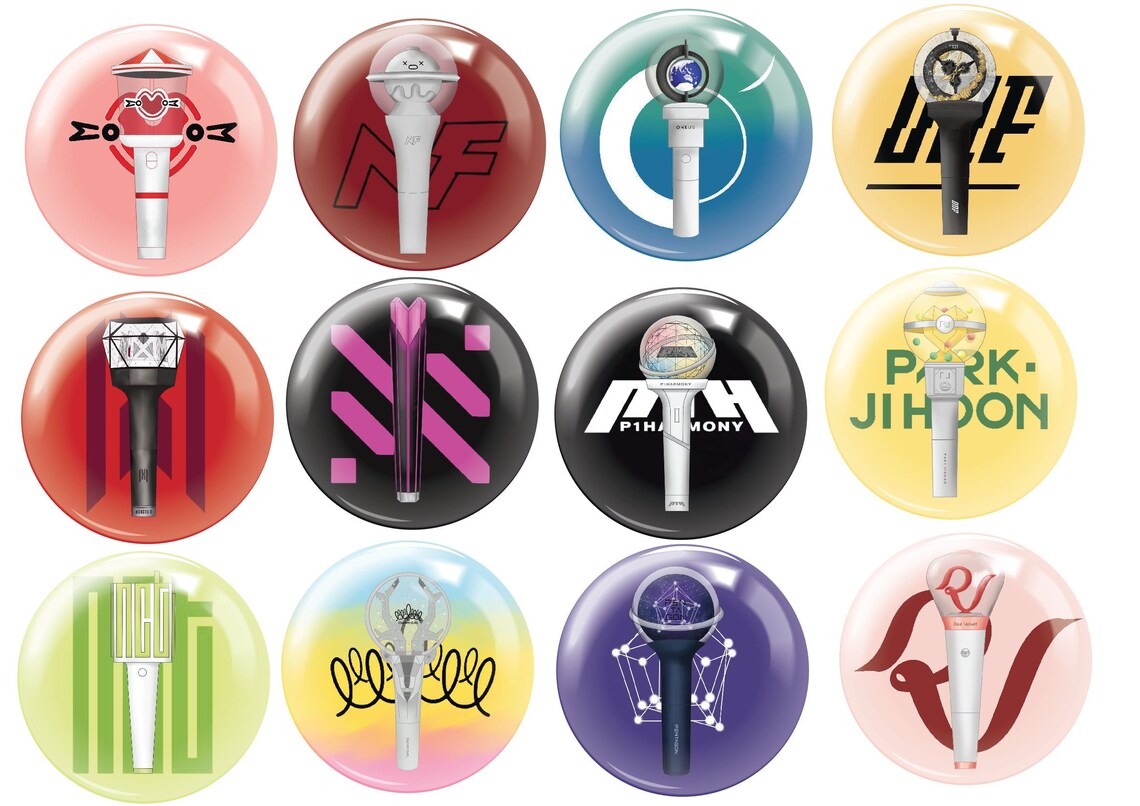 Kpop Button Pin Badge Lightstick Button - Etsy