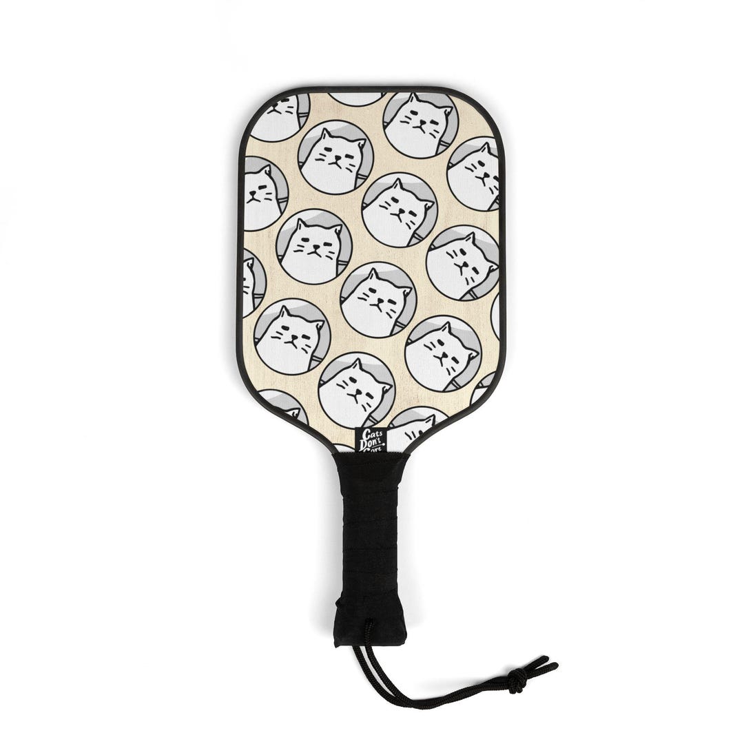 Cat Faces Pickleball Paddle, Meme Style, Original Design for Cat ...