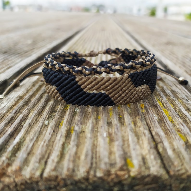 Boho Macrame Bracelet/set of 2 Bracelet/hippie Jewelry/macrame Jewelry ...