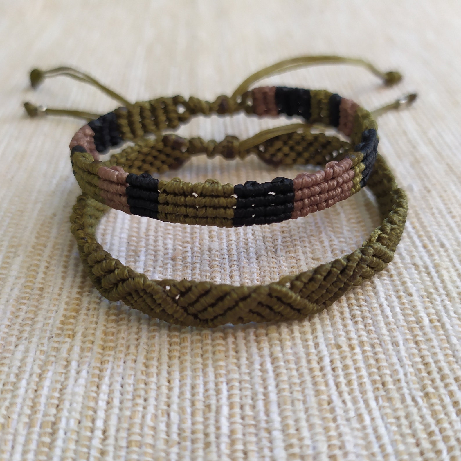Macrame Bracelet/surfer Bracelet/everyday Bracelet/best Friend Bracelet ...