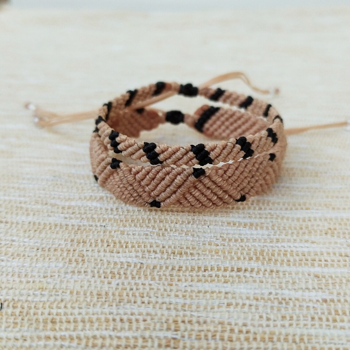 Boho Macrame Bracelet/set of 2 Bracelet/hippie Jewelry/macrame - Etsy