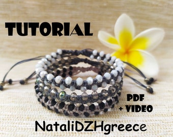 PDF Tutorial Macrame Bracelet Pattern Micro Macrame - Etsy
