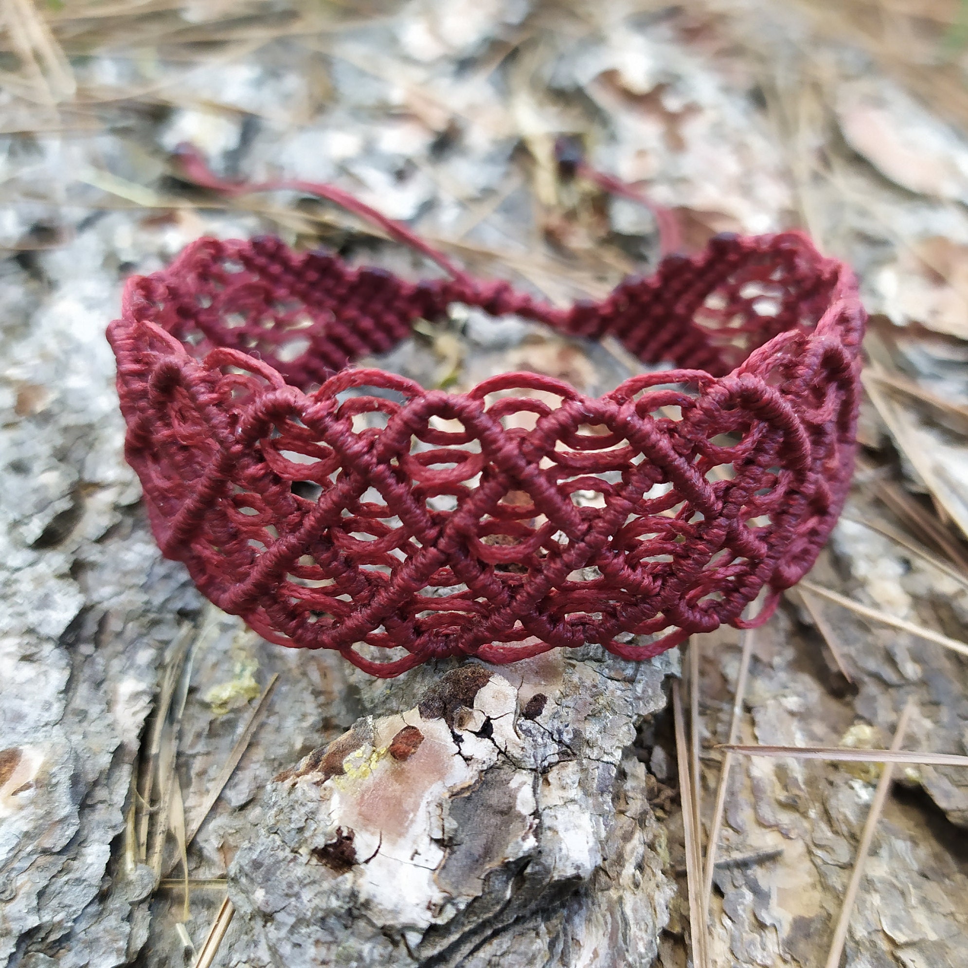 Macrame Bracelet/knotted Bracelet/boho Bracelet/hippie - Etsy