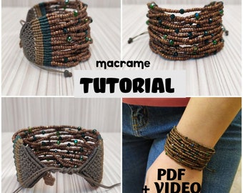 Tutorial Pattern/macrame Pattern Pdf/tutorial Jewelry/tutorial Macrame ...