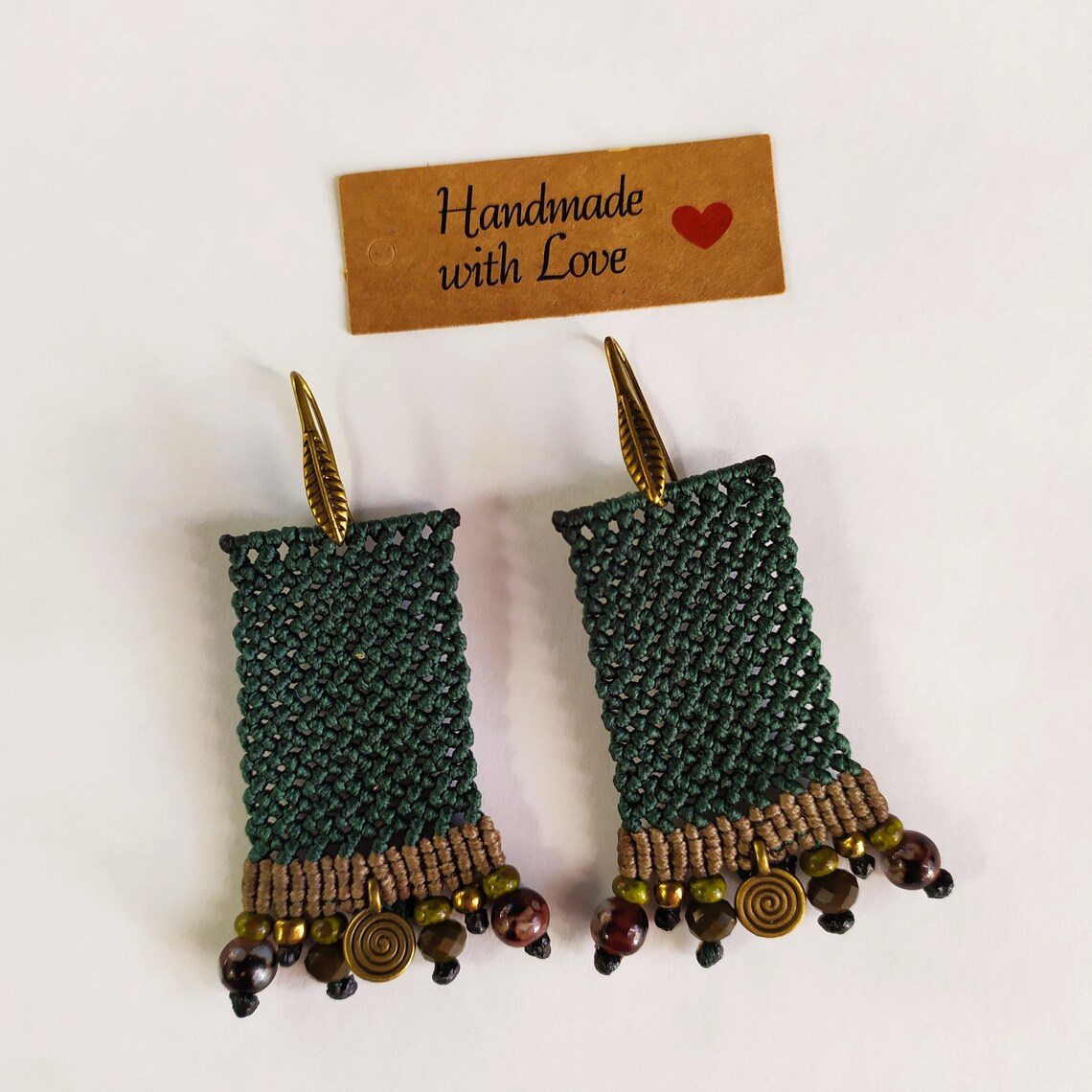 Macrame Jewelry Set/boho Macrame Jewelry/bohemian - Etsy