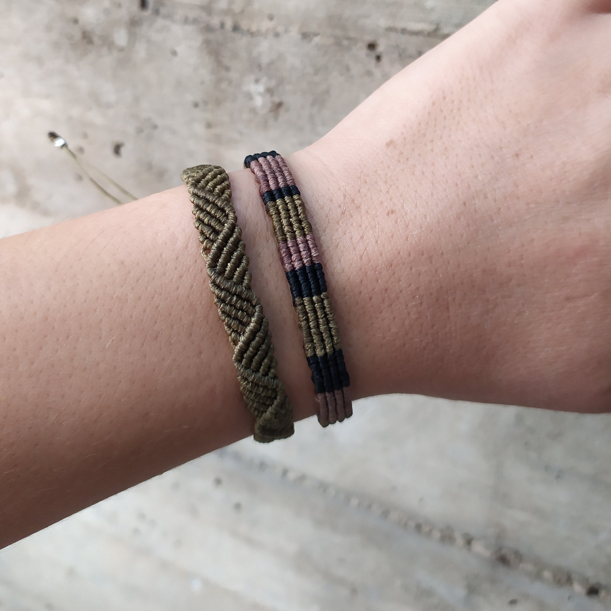 Macrame Bracelet/surfer Bracelet/everyday Bracelet/best Friend Bracelet ...