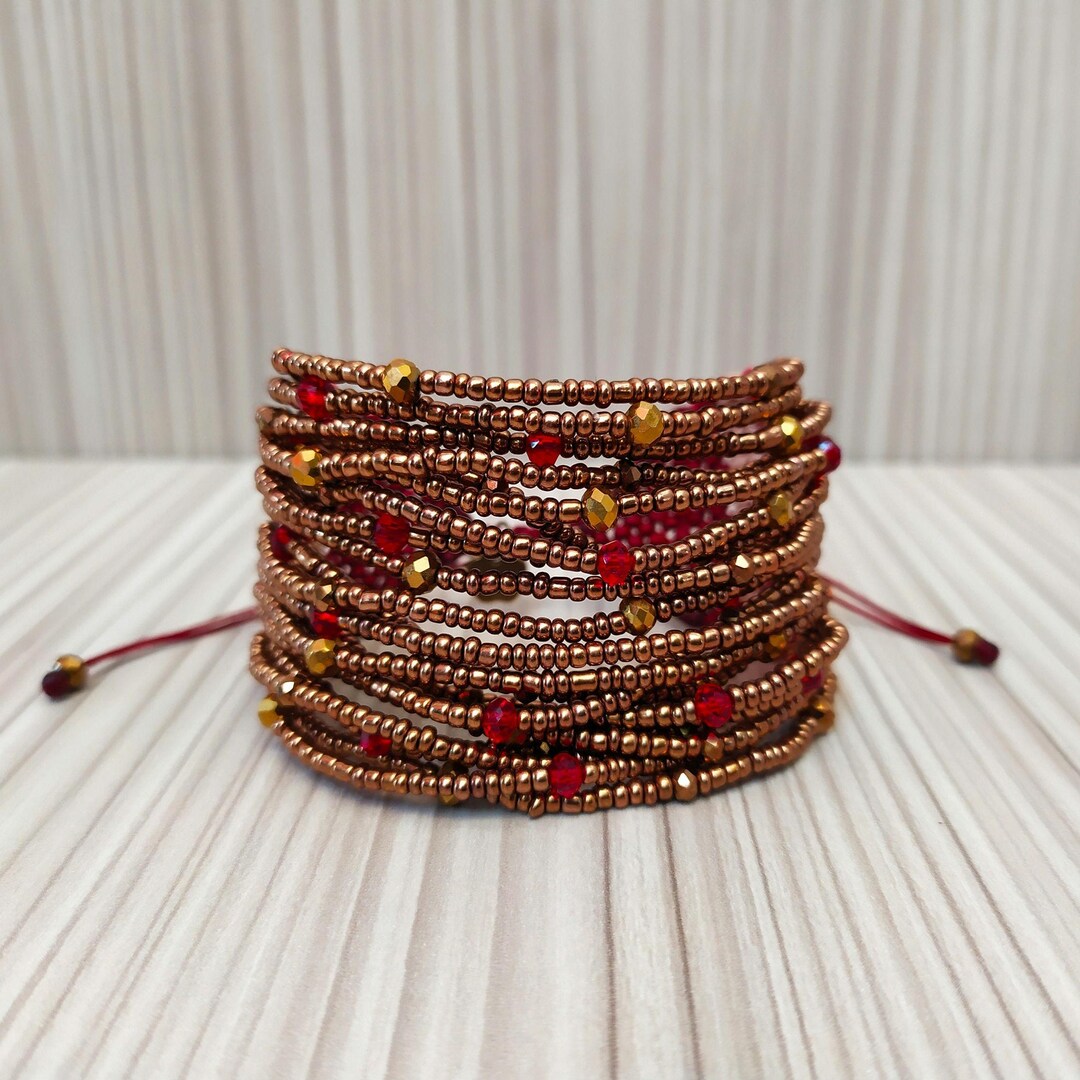 Seed Bead Bracelet/beaded Bracelets/wrists Beads/macrame Bracelet ...
