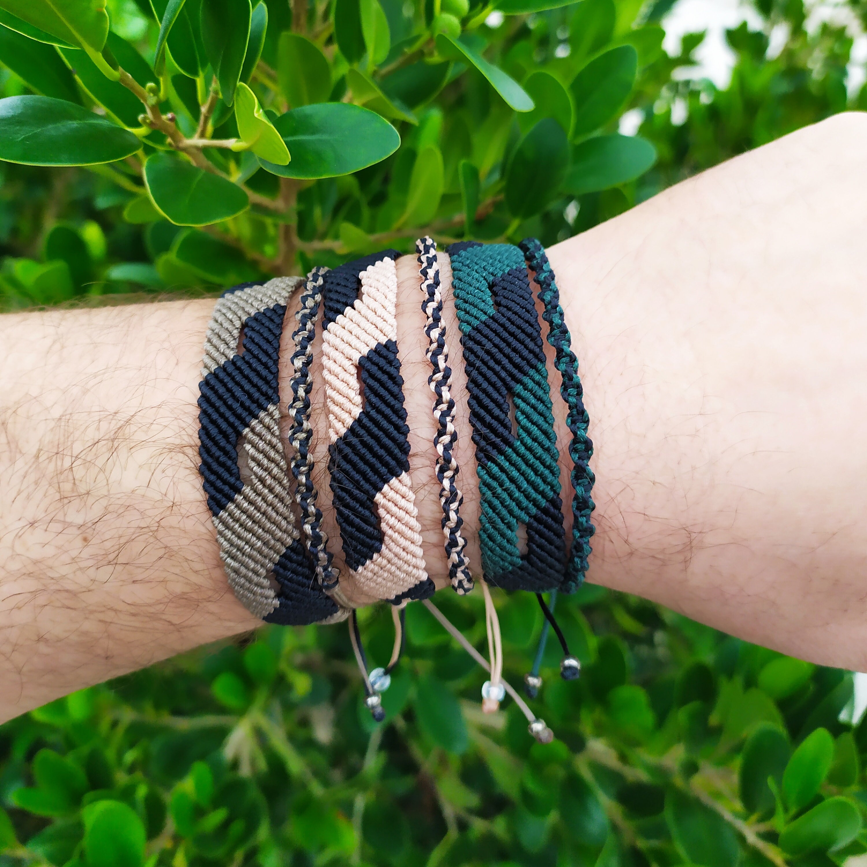 Boho Macrame Bracelet/set of 2 Bracelet/hippie Jewelry/macrame Jewelry ...