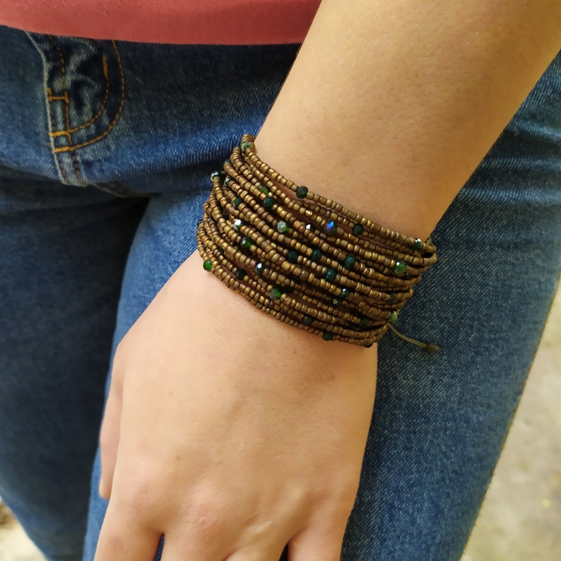 Seed Bead Bracelet/beaded Bracelets/wrists Beads/macrame Bracelet ...