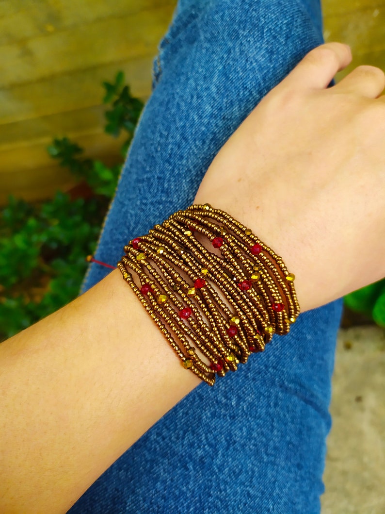 Seed Bead Bracelet/beaded Bracelets/wrists Beads/macrame Bracelet ...
