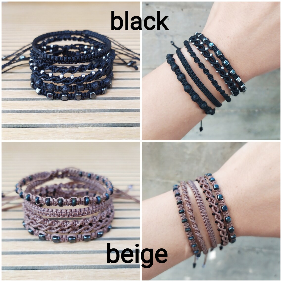 Set of 5 Bracelets Unisex/simpl Bracelets/everyday Bracelets/best ...