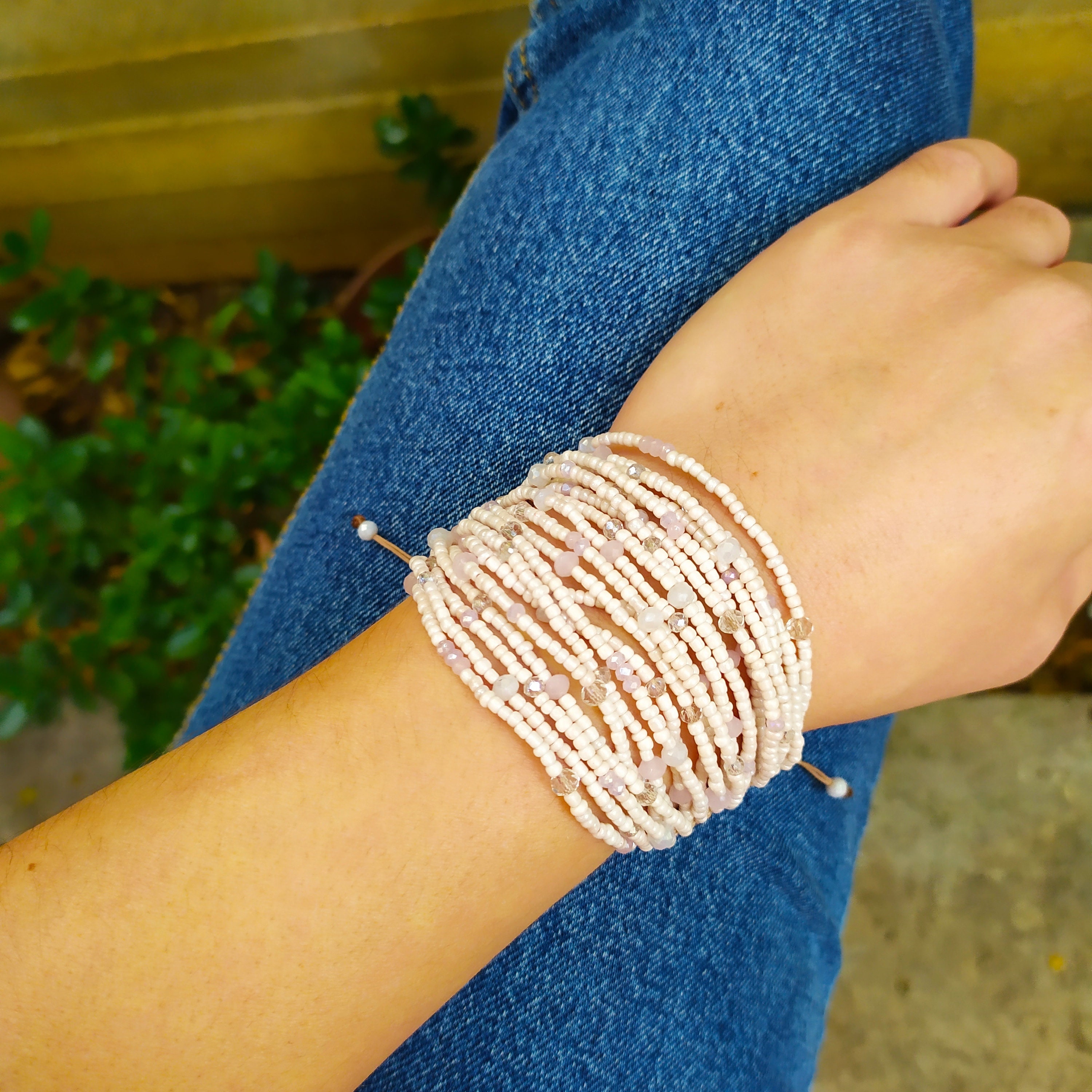 Seed Bead Bracelet/beaded Bracelets/wrists Beads/macrame Bracelet ...