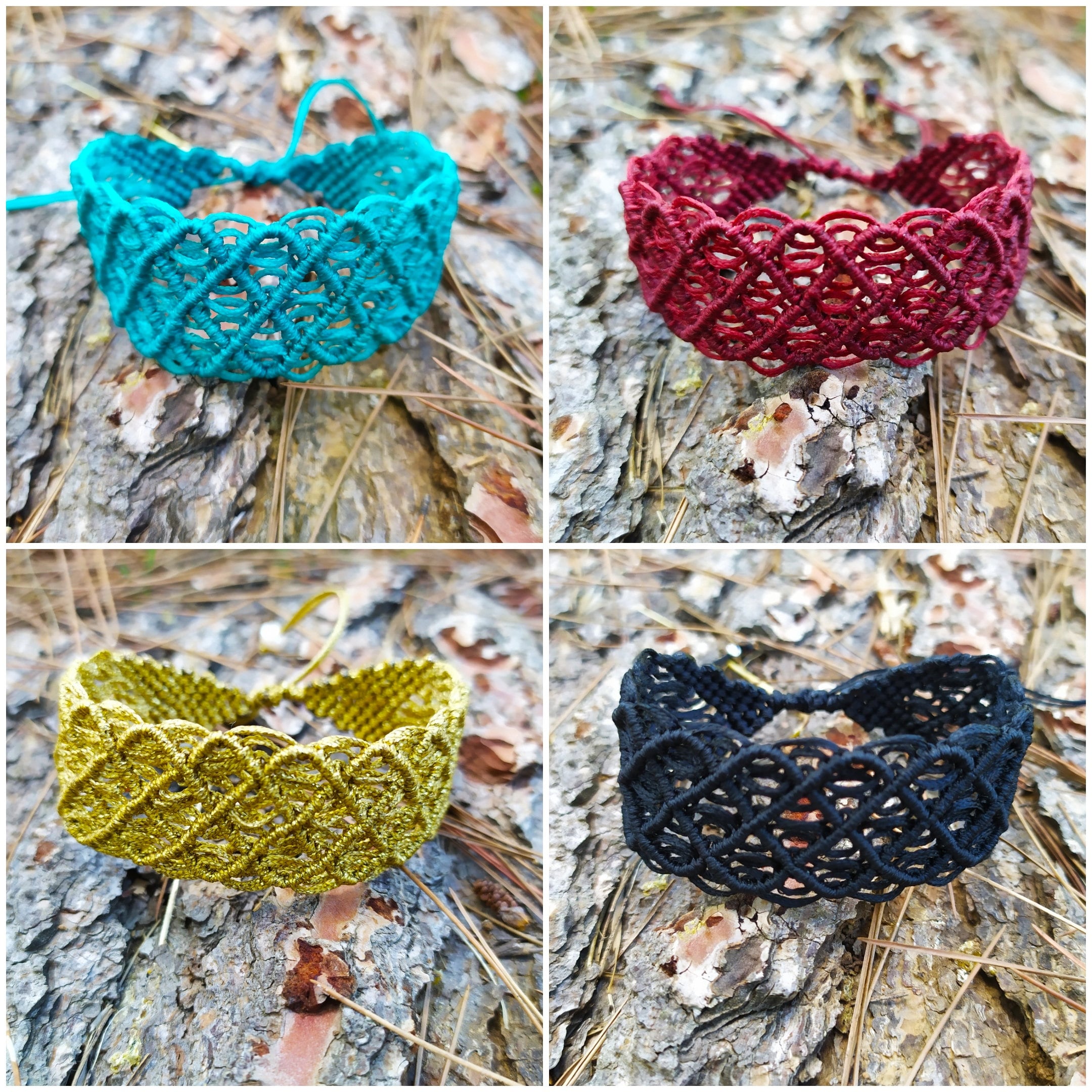 Macrame Bracelet/knotted Bracelet/boho Bracelet/hippie Bracelet ...