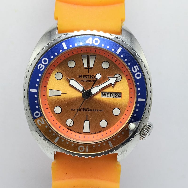 Seiko Orange Automatic - Etsy