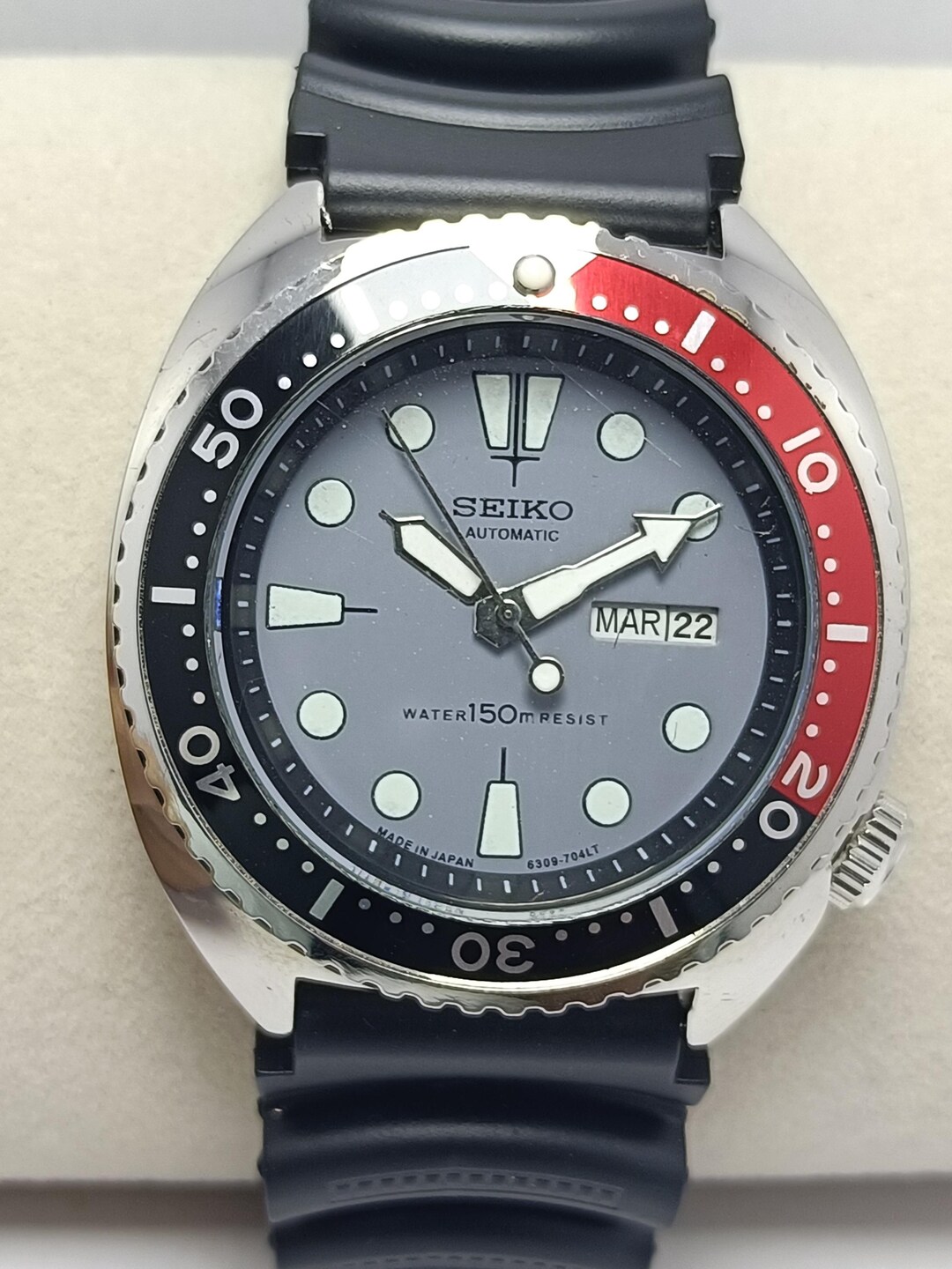 Seiko Turtle Grey Dial Luminous Indices Day&date Automatic Japan Made ...