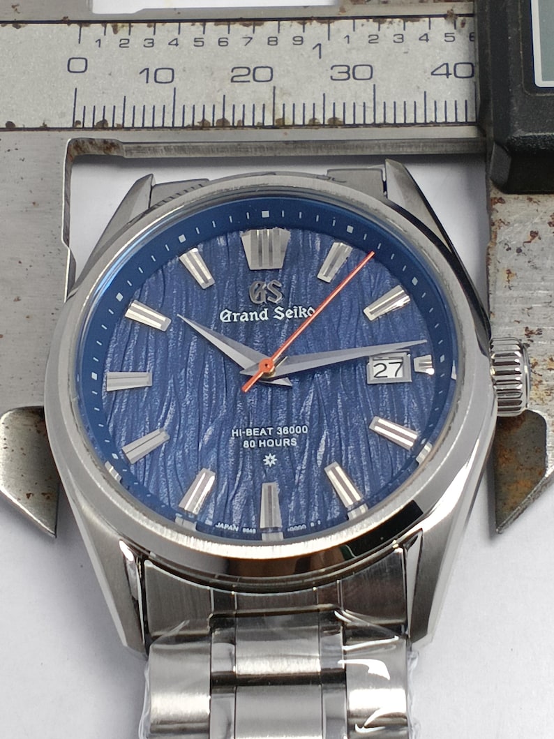 Refurbished Grand Seiko Automatic Watch: Blue Dial, Stainless Steel - Etsy