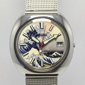 Seiko Great Wave Face Luminous Indices Dial Date Automatic Japan Made ...