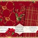 POINSETTIA Red & Gold Digital Seamless Papers Christmas Patterns ...