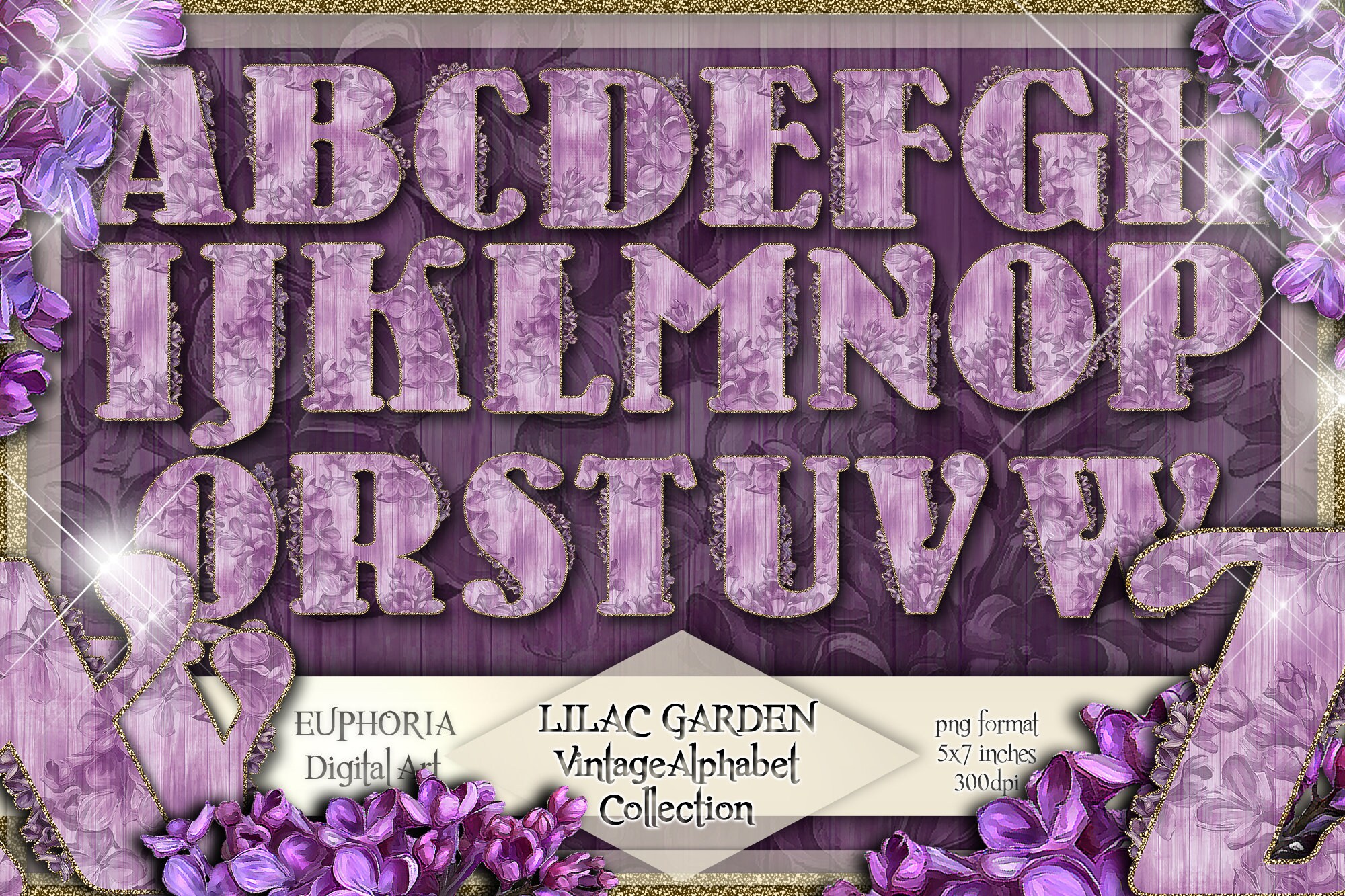 LILAC GARDEN Vintage Alphabet Collection Decorative Wood - Etsy