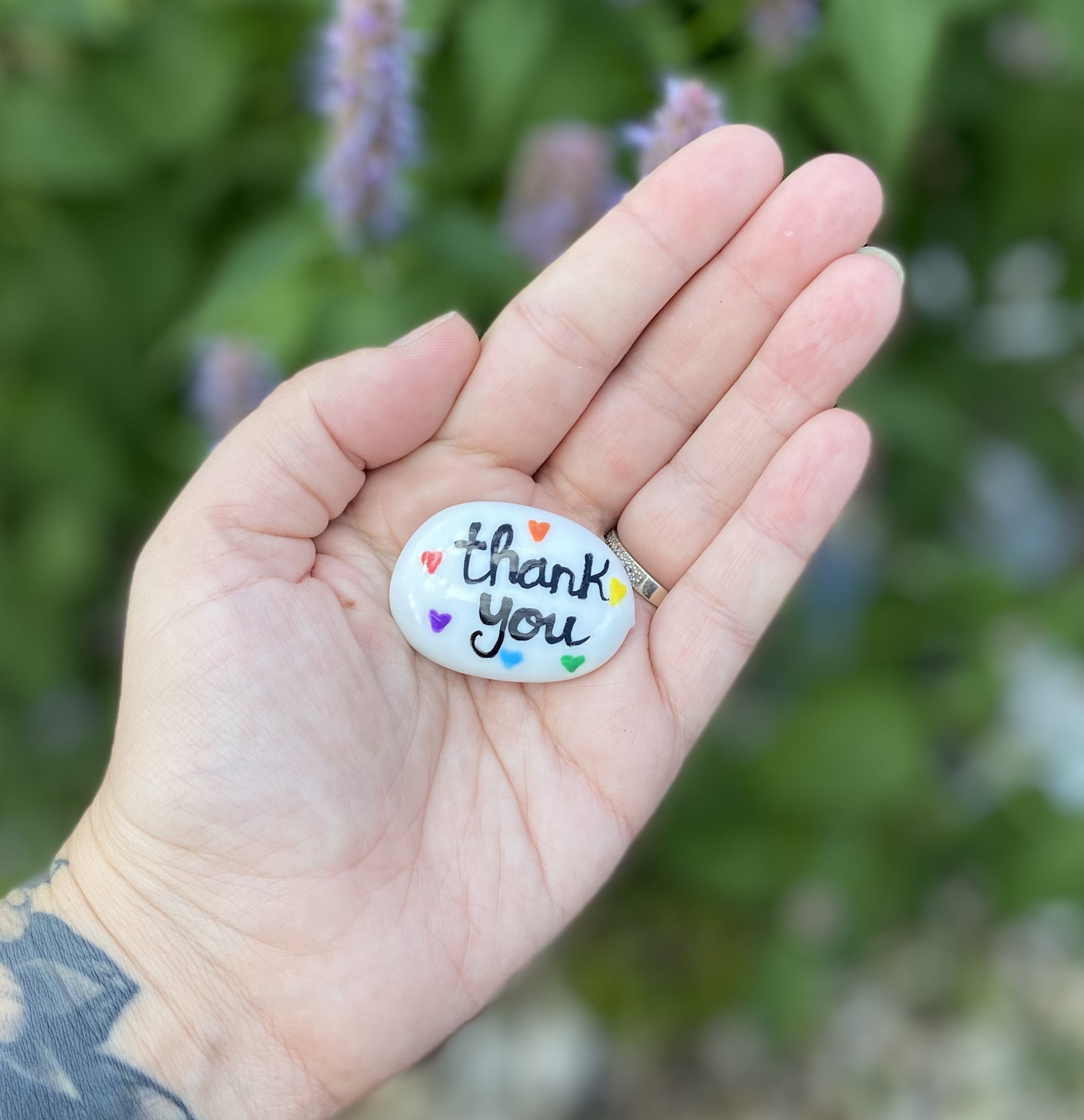X1 Pocket Hug Pocket Pebble / Stone Thank You Love You - Etsy UK