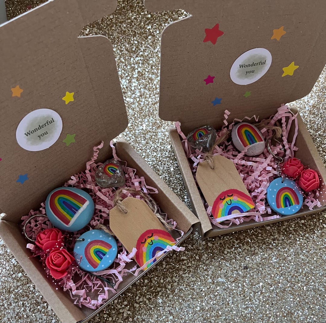 Little Box of Happiness - Letterbox Gift - Hand Painted Pocket Hug ...