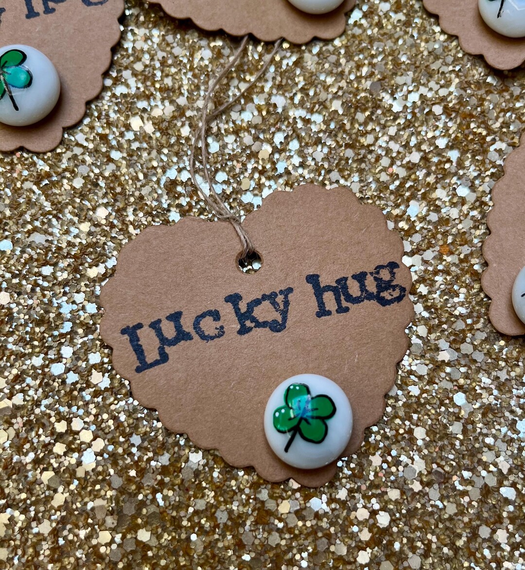 Lucky Clover / Shamrock Pocket Hug Pebble - Comfort / Worry Stone ...