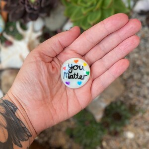 Positivity Pocket Hug Pebbles - Handmade - Hand Painted - Happiness ...