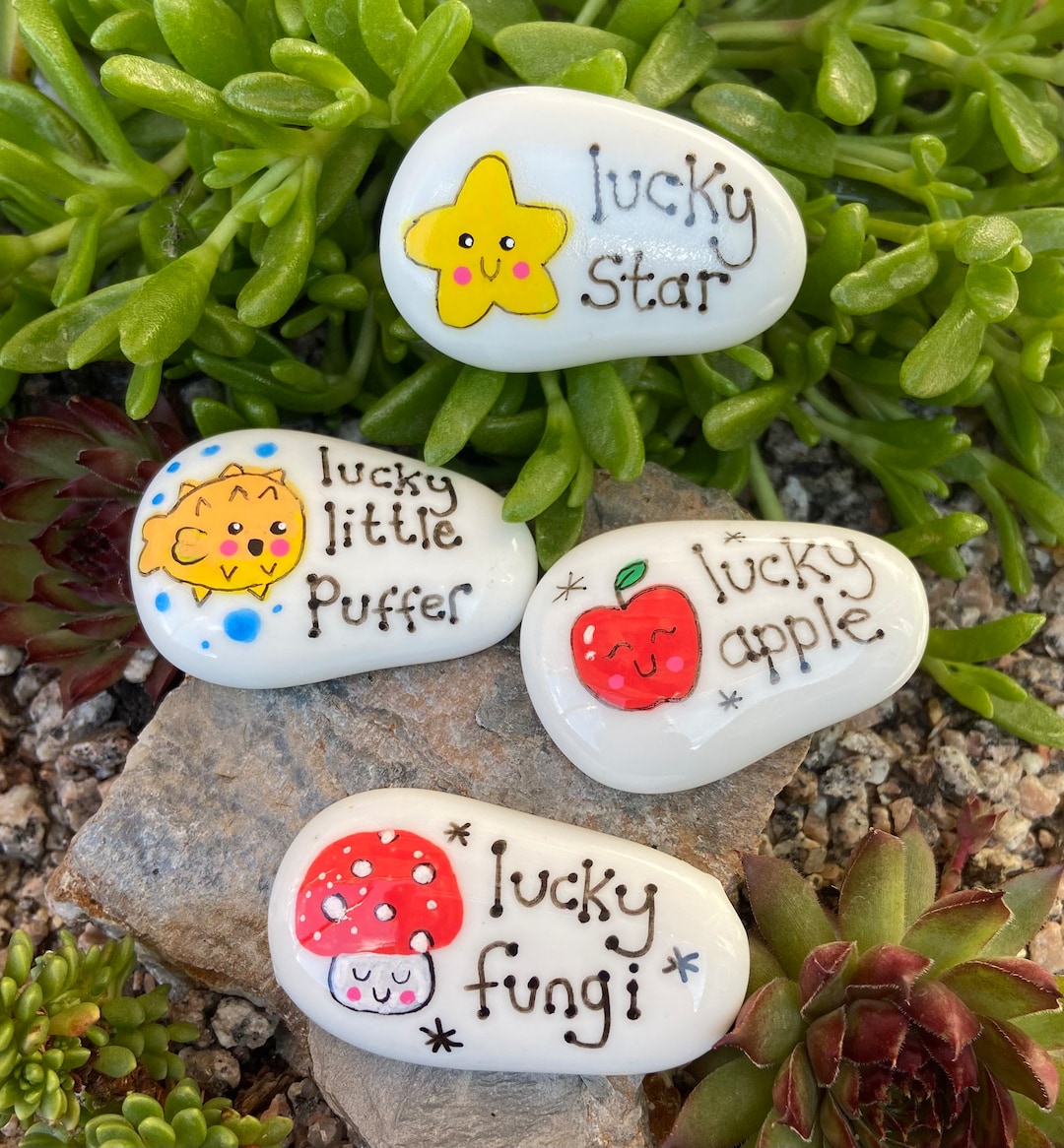 X1 Lucky Pocket Hug Pocket Pebble / Stone Cute Silly - Etsy