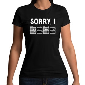 Sorry I DGAF Funny Guitarist Guitar Tab Joke Slogan T-shirt - Mens and ...