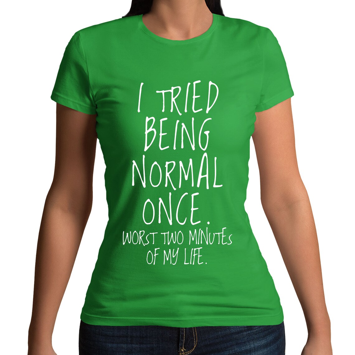I Tried Being Normal Once Funny Slogan T-shirt Mens Womens - Etsy
