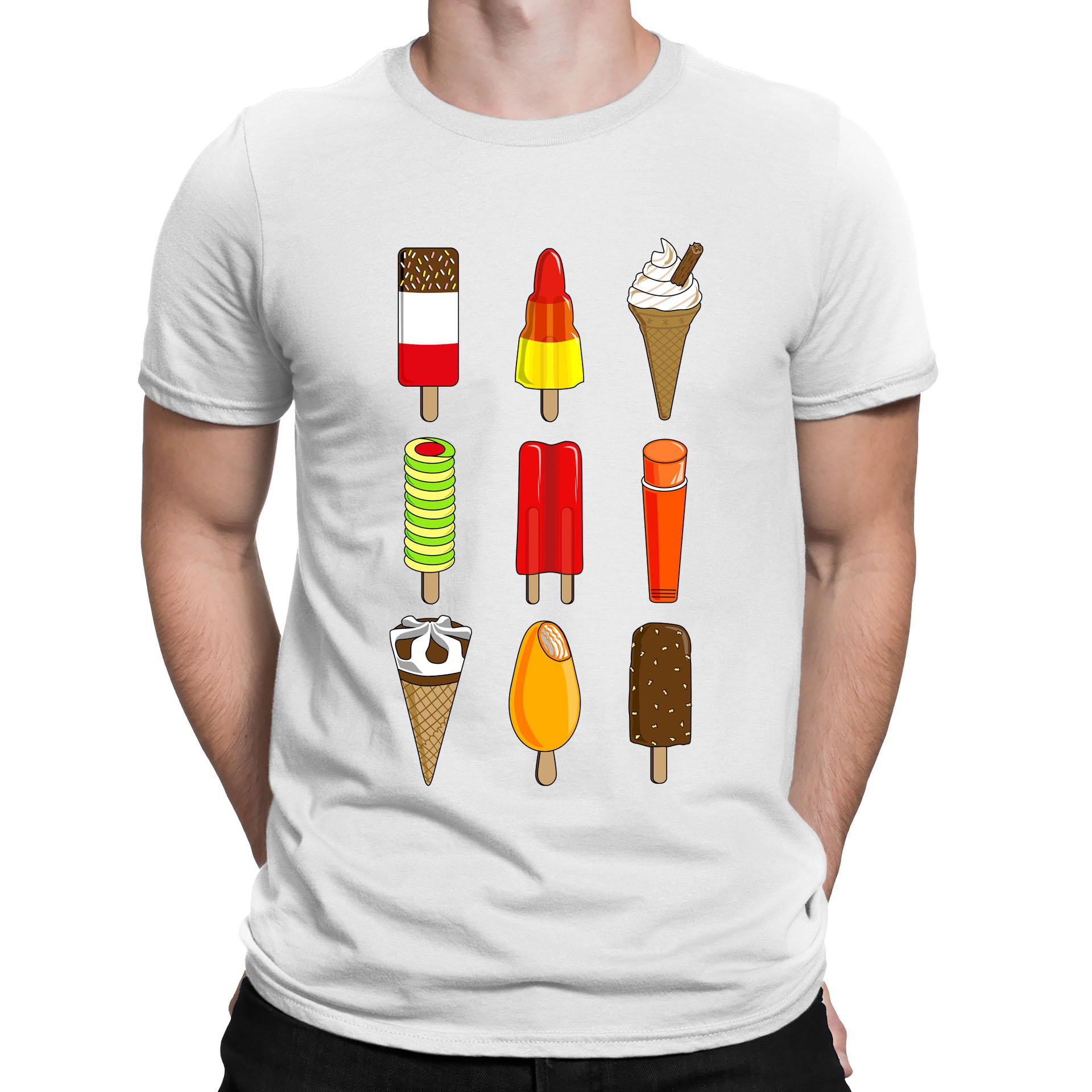 Ice Lollies Retro Iconic Lollipop Holiday T-shirt Mens - Etsy