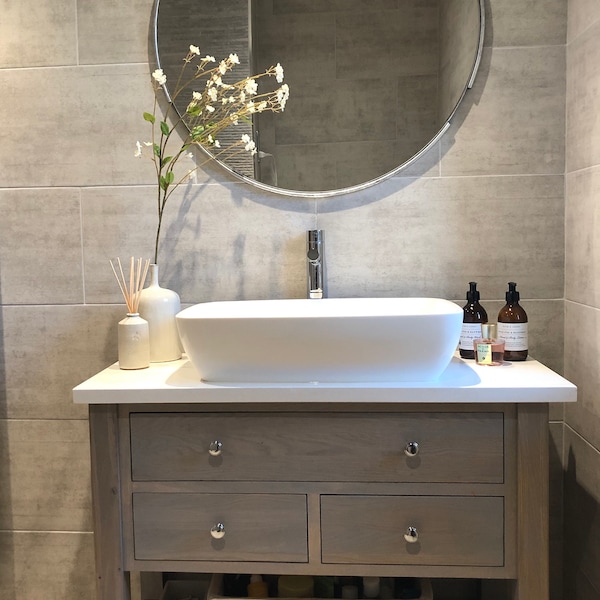 Painted Vanity Unit - Etsy UK
