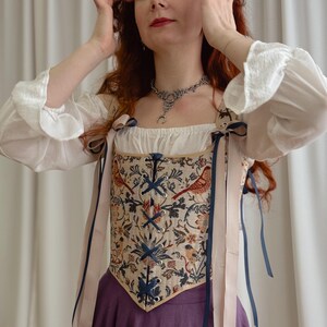 Renaissance Corset Top, Medieval Lace up Bodice for Women, Handmade ...
