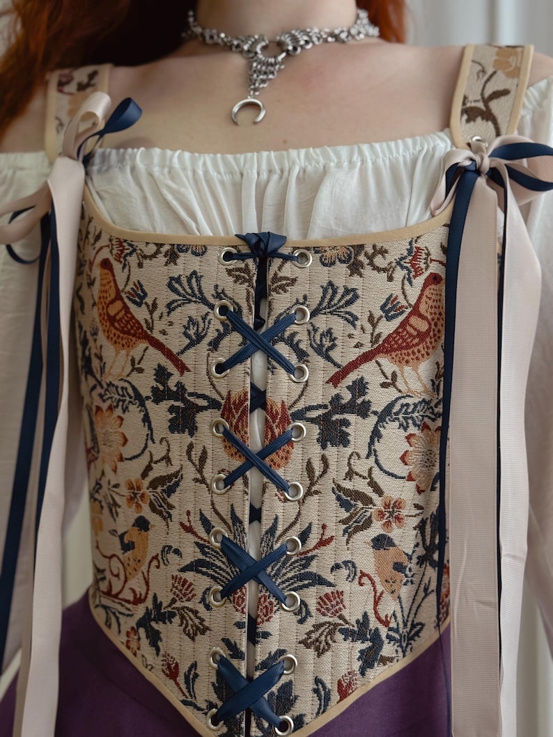 Renaissance Lace up Bodice for Women, Medieval Corset Top, Historical ...