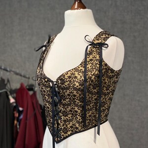 Lace up Overbust Corset Top, Renaissance Festival Bodice, Custom ...