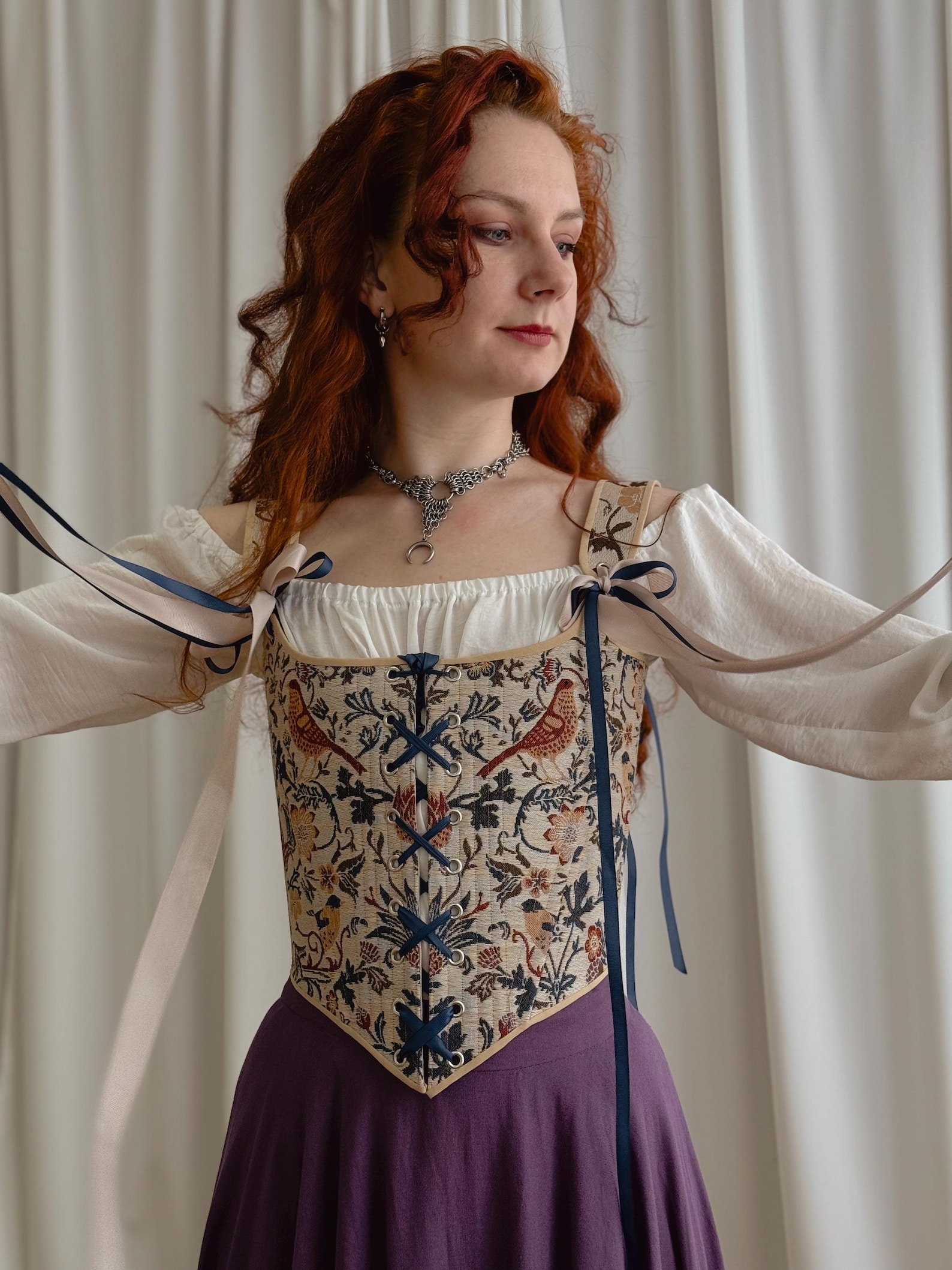 Renaissance Corset Top, Medieval Lace up Bodice for Women, Handmade ...