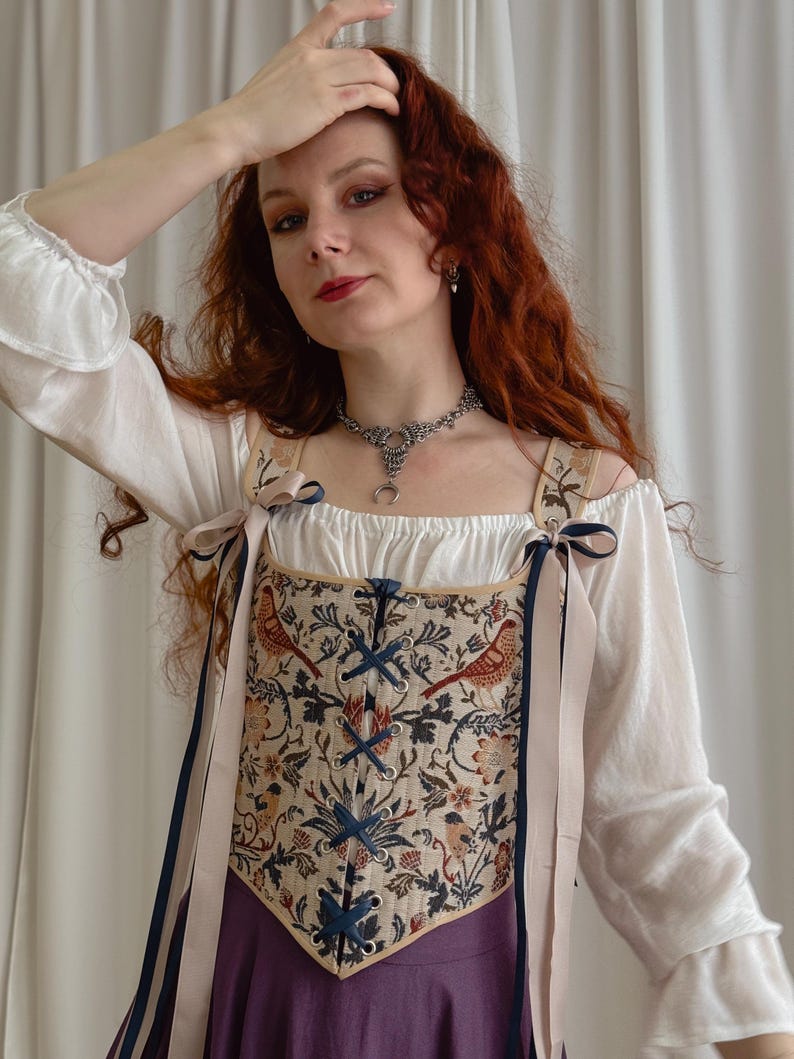 Renaissance Lace-up Bodice for Women, Medieval Corset Top, Custom ...