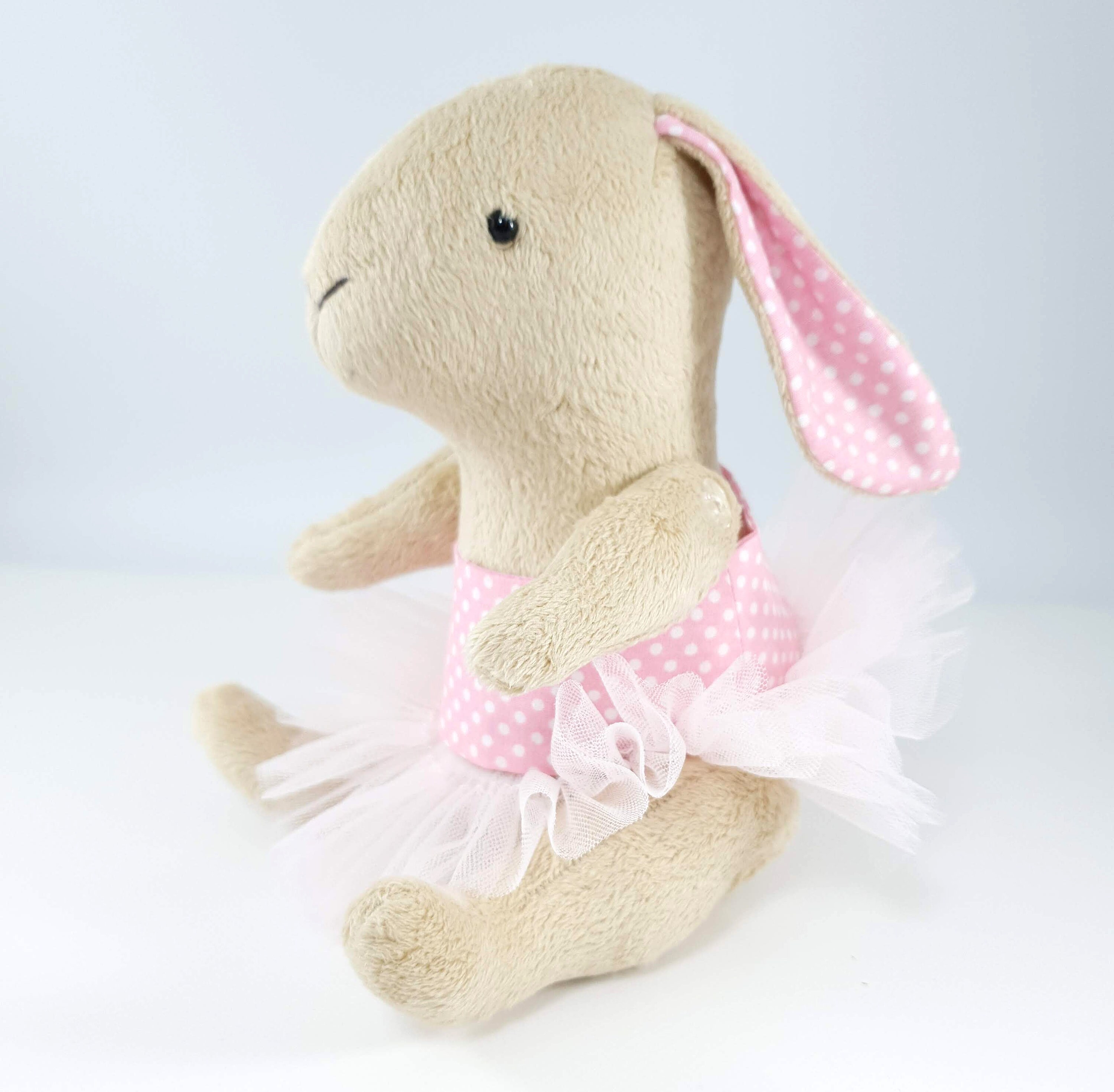 Bunny (rabbit) Ballerina Sewing Pattern and Tutorial. Bunny Rabbit DIY ...