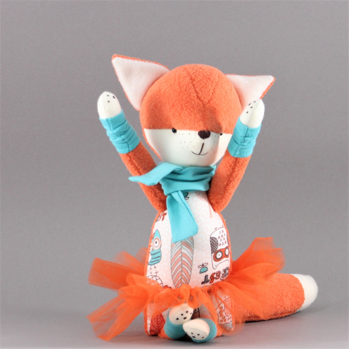 Red Fox Plush Toy Gift for Girls. Fox Softie for Baby Nursery - Etsy