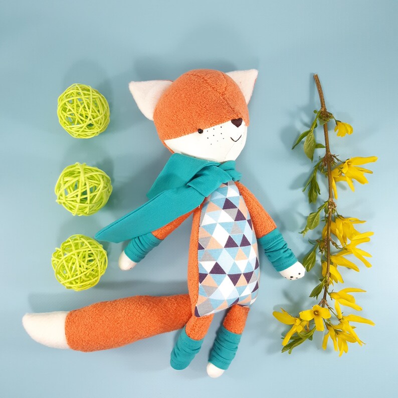 Orange Fox Soft Toy Gift for Kids. Red Fox Stuffed Toy. Autumn - Etsy