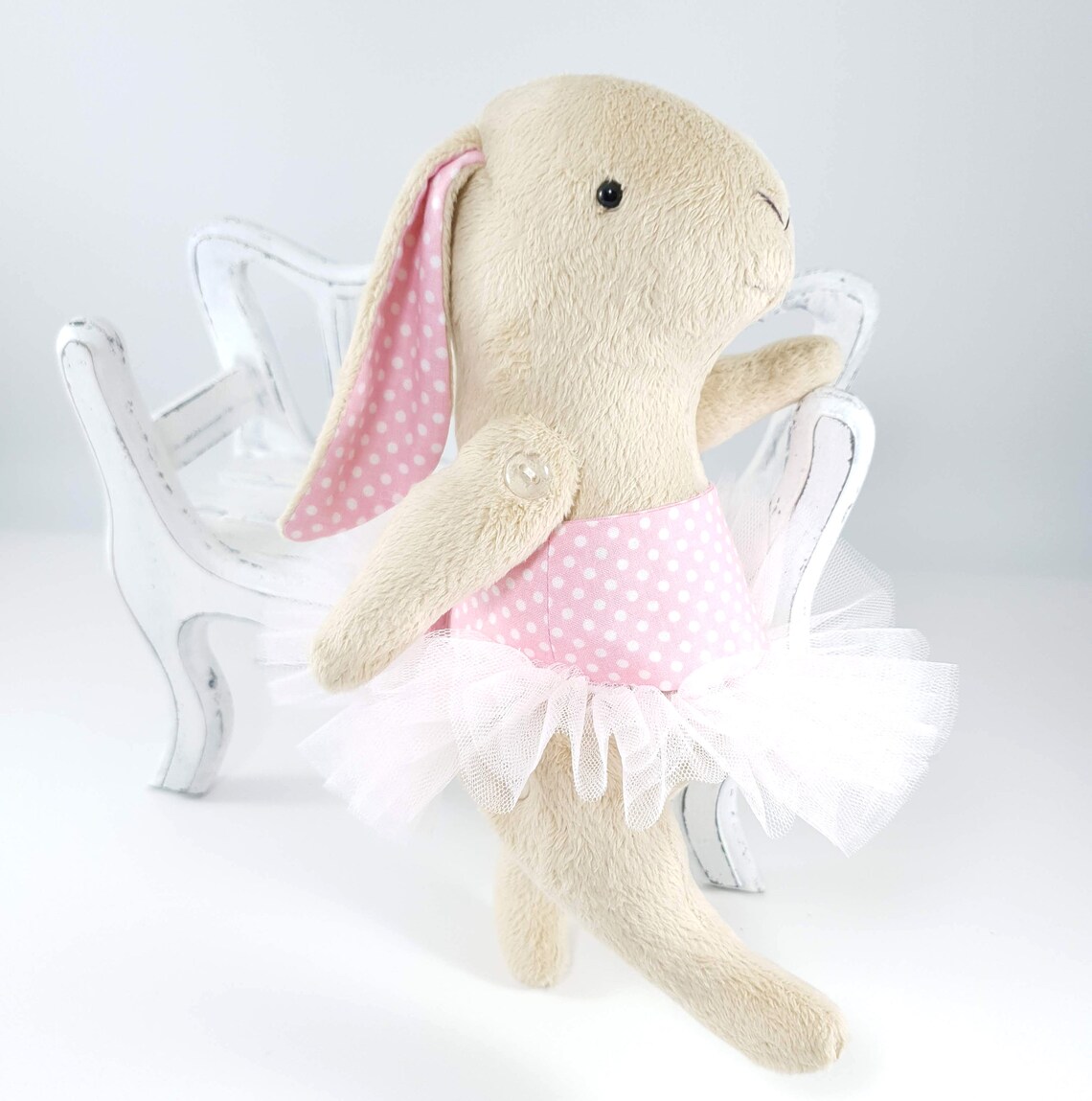 Bunny (rabbit) Ballerina Sewing Pattern and Tutorial. Bunny Rabbit DIY ...