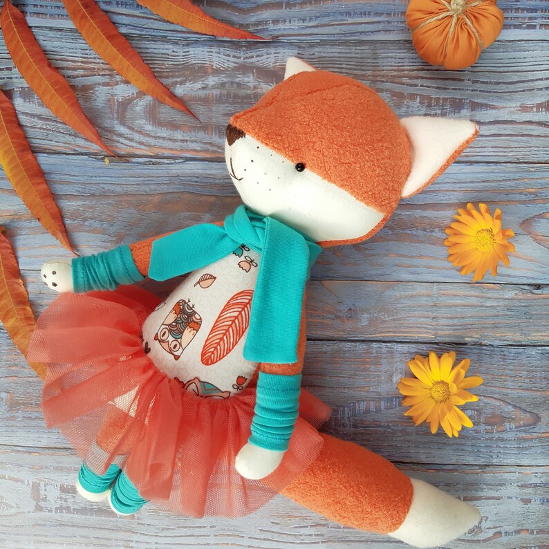 Red Fox Plush Toy Gift for Girls. Fox Softie for Baby Nursery - Etsy