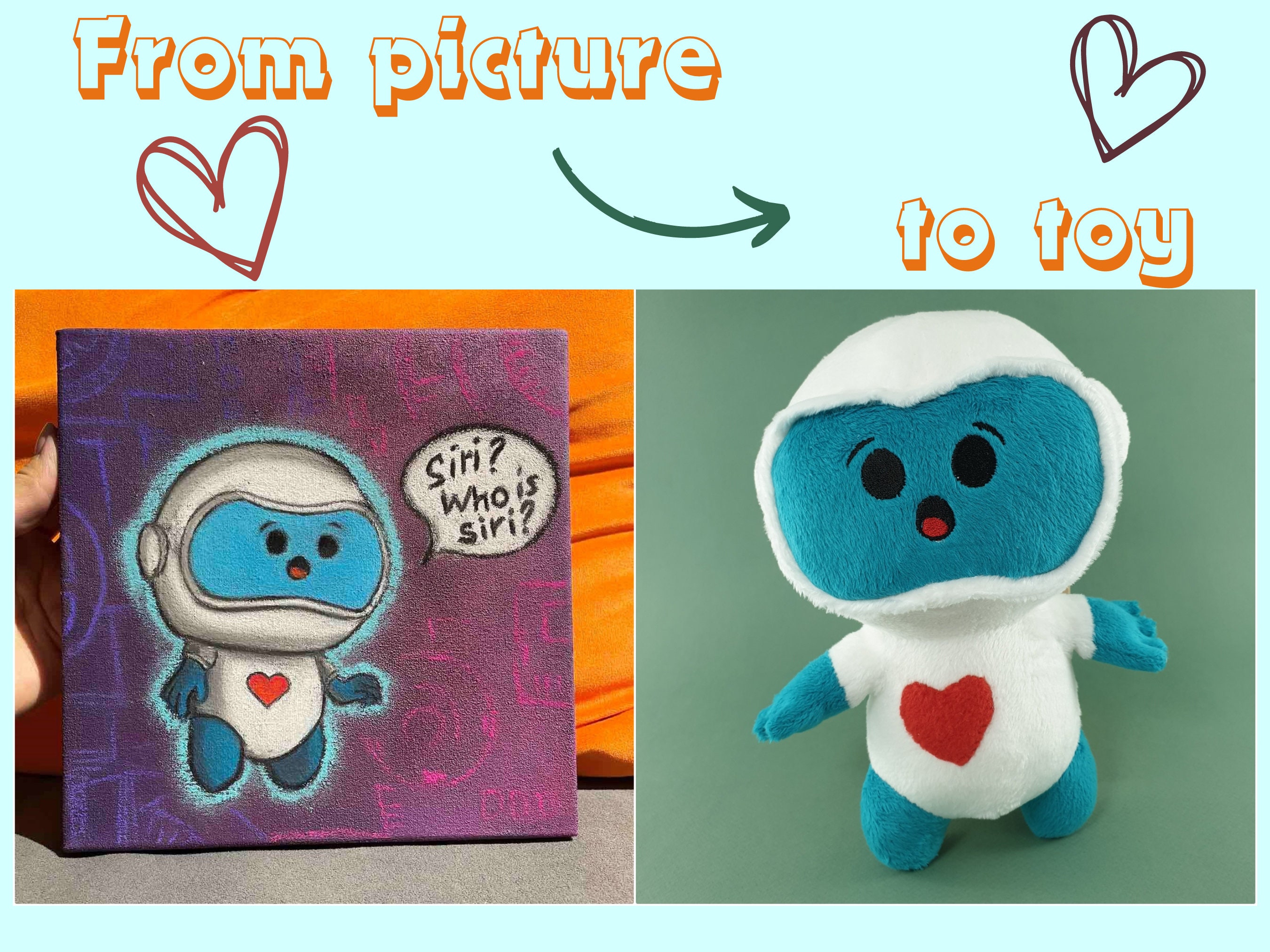 Kids Drawing Stuffed Animal, Drawings Into Custom Toys, Plush From ...