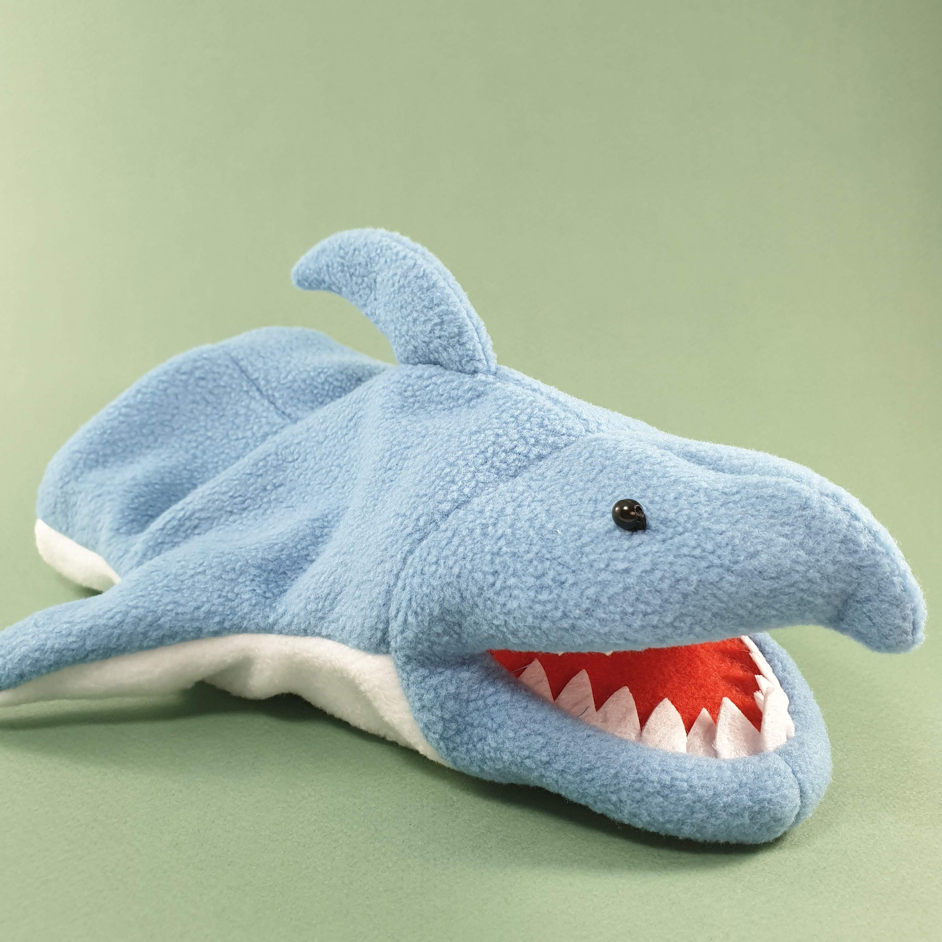 Shark Puppet Pattern With Mouth and Lining. Shark PDF Tutorial - Etsy